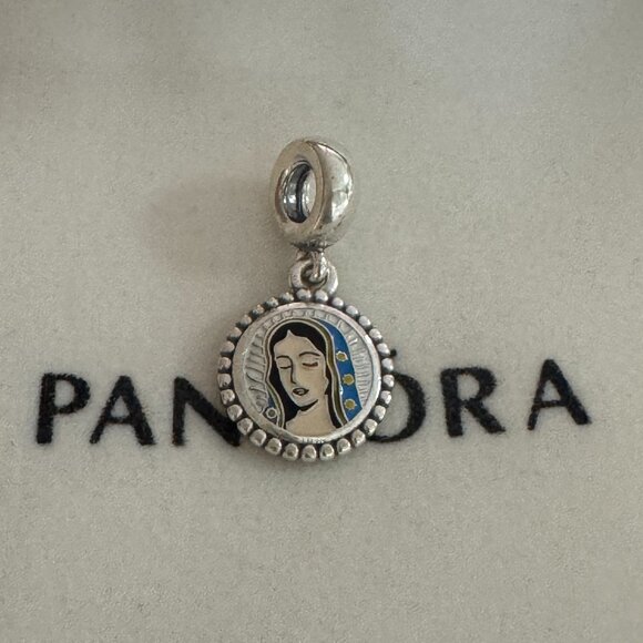 Pandora | Jewelry | Pandora Virgin Of Guadalupe Face White Background ...